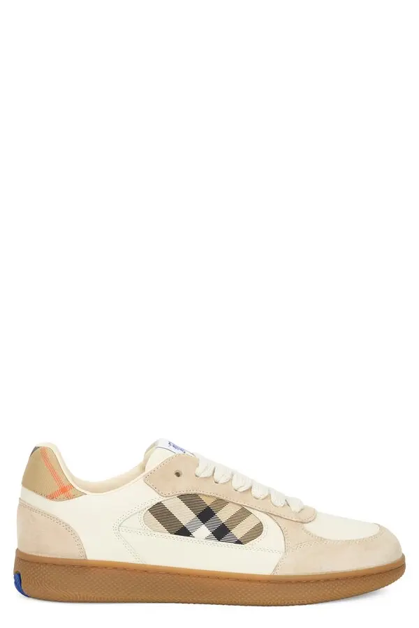 Burberry Sneaker With Tartan Details For
