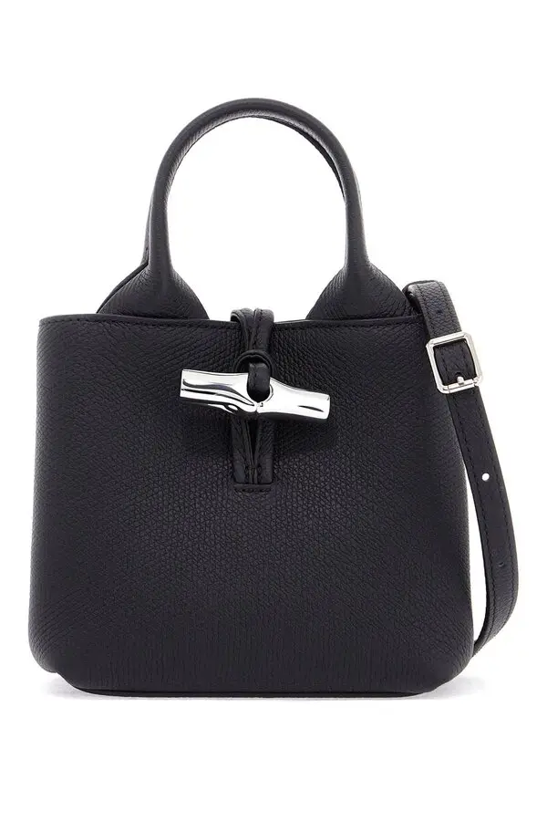 Longchamp Woven-handle Handbag - Black
