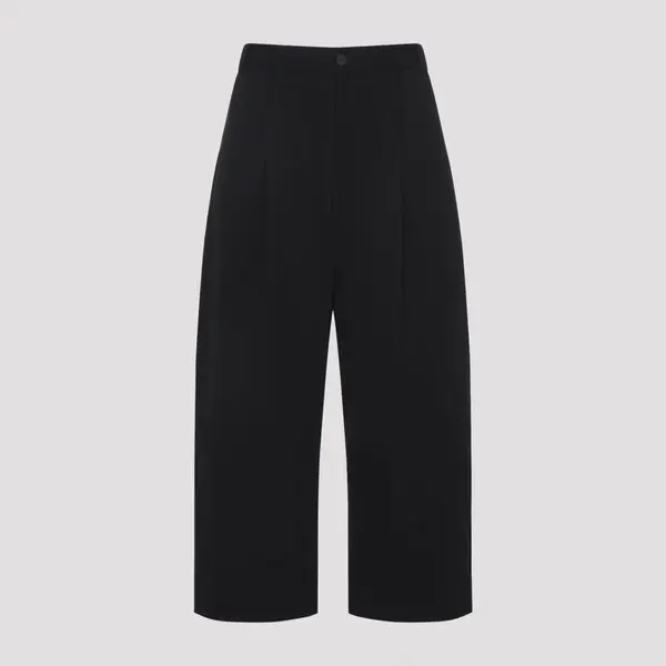 Studio Nicholson Sorte Peached Cotton Pleat Volume Pant