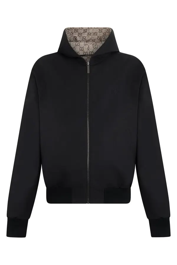 Gucci Reversible Bomber Jacket With Hood
