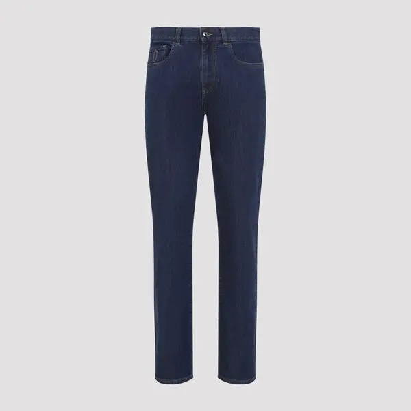 Canali 5-pocket Stretch Denim Jeans