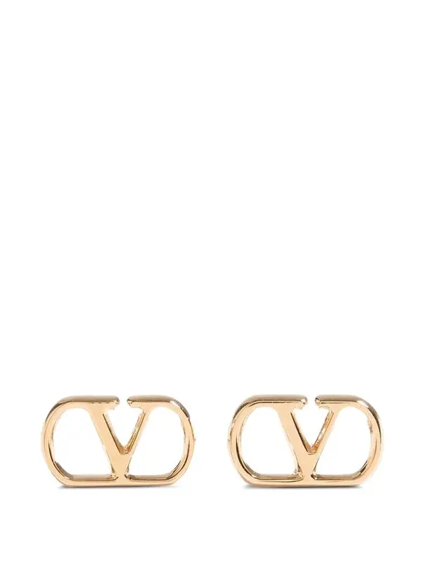 Valentino Garavani Vlogo Signature Metal Drop Earrings - Oro