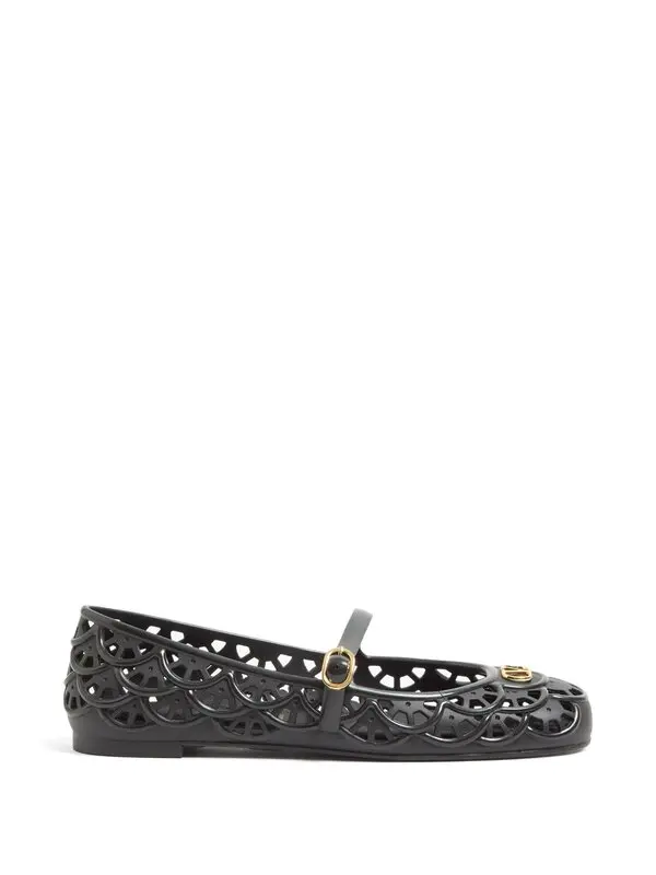Valentino Garavani Ondette T.05 Ballerina Flat - Nero