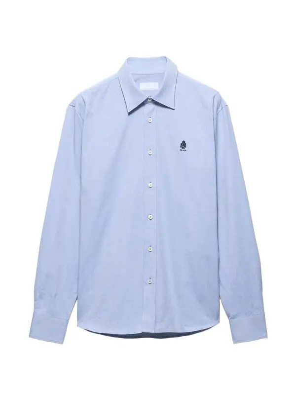 Prada Cotton Shirt - Celeste
