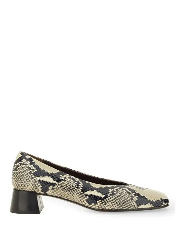 Roberto Festa Python Print Block Heel Pumps - Animalier