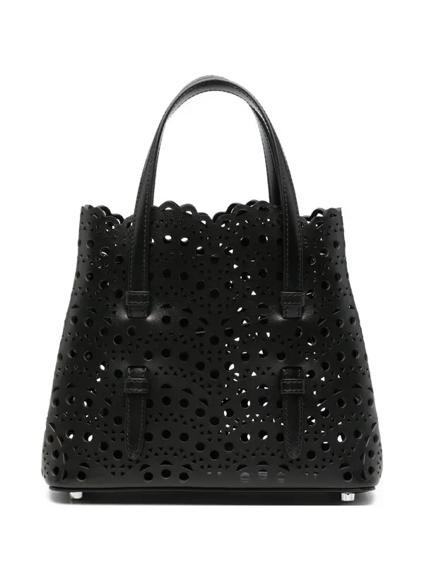 Alaïa Mina 20 Mini Tote Bag - Noir