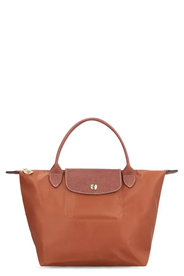 Longchamp Le Pliage Original Mini Handbag - Cognac