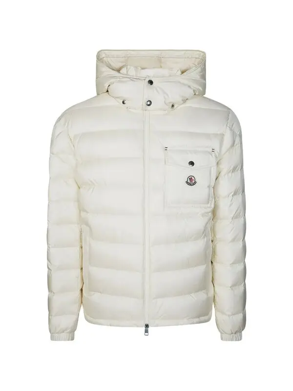 Moncler Verith Quilted Jacket With Hood - Cream