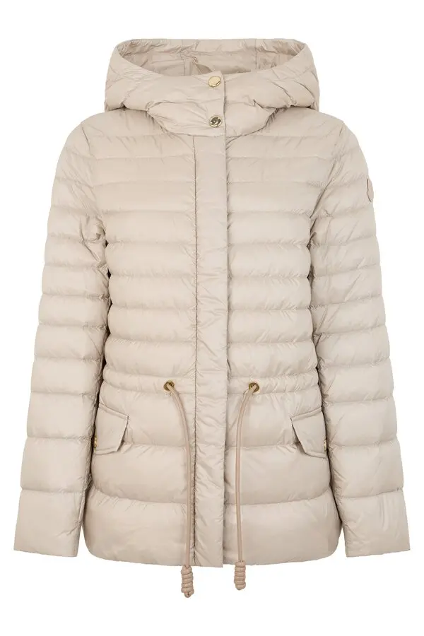 Moncler Lightweight Padded Hooded Jacket With Drawstring Waist