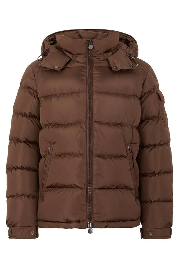 Moncler Quilted Puffer Hooded Light Jacket With Front Zip