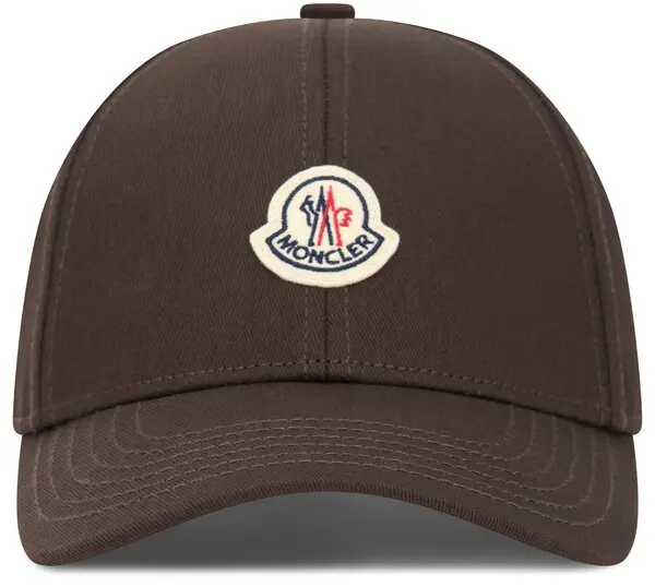 Moncler Monogram Logo Cotton Baseball Cap