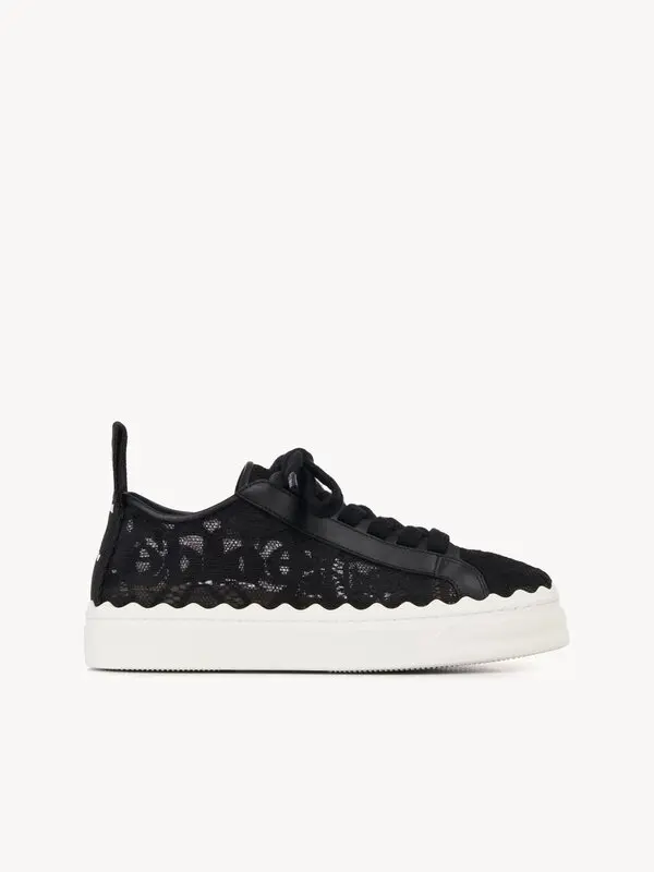 Chloé Lace Sneakers - Black