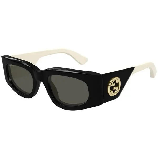 Gucci Gg Cat Eye Sunglasses - Black/ivory