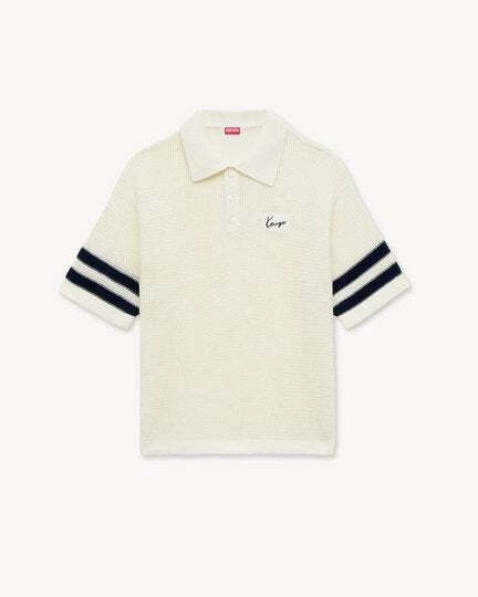Kenzo Cotton Crochet Polo