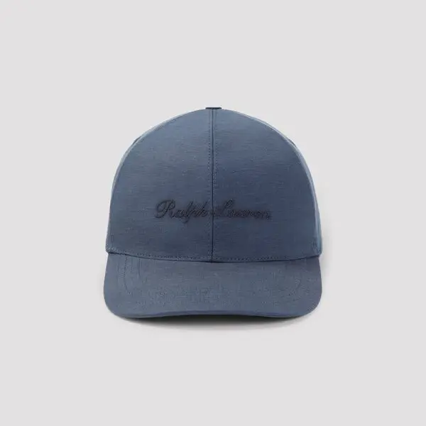 Ralph Lauren Purple Label Linen & Silk Hat - Blue