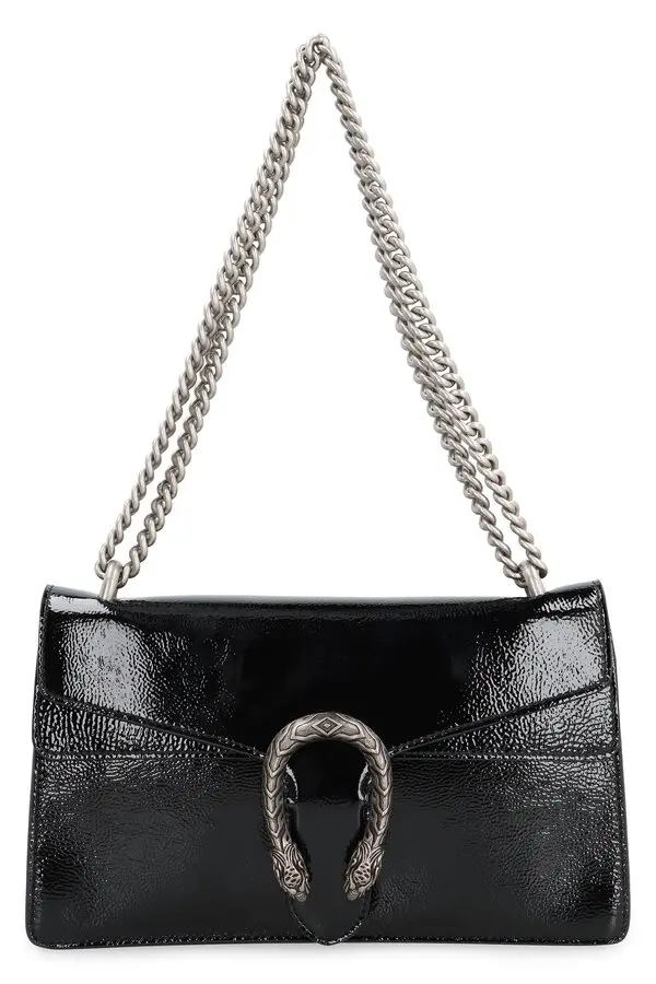 Gucci Signature Detail Shoulder Bag - Nero