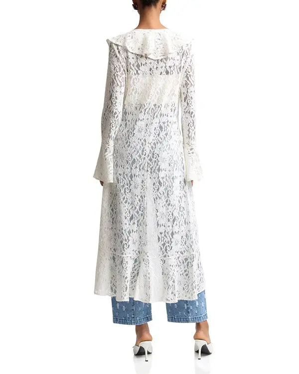 Avec Les Filles Lace Cascade Duster Jacket
