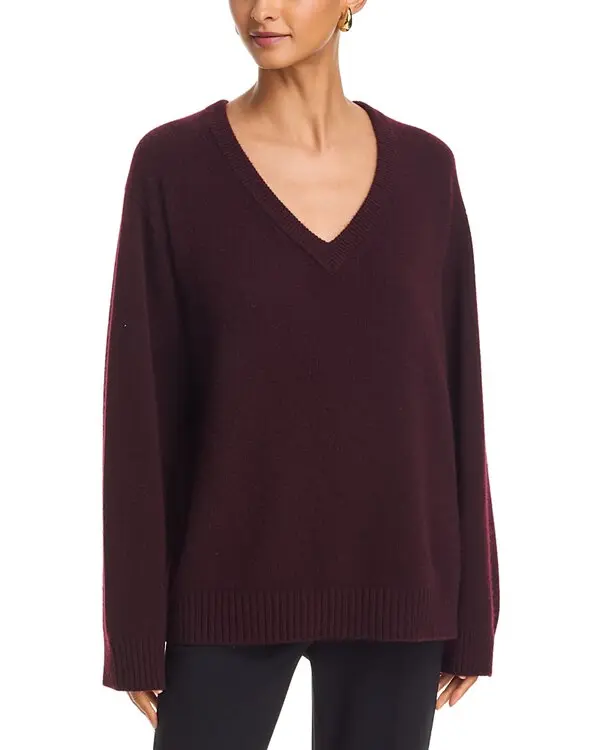 FRAME The Cashmere Relaxed V Sweater
