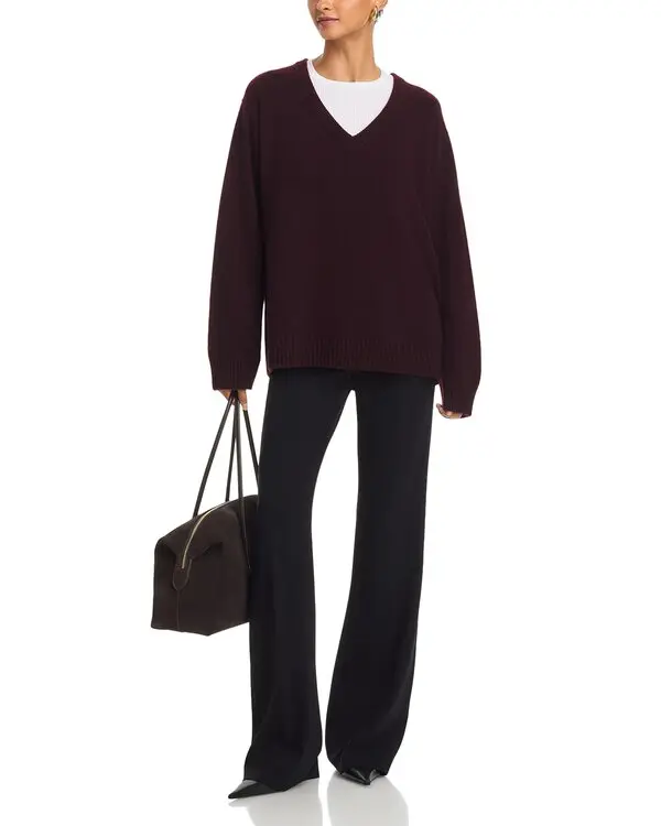 FRAME The Cashmere Relaxed V Sweater