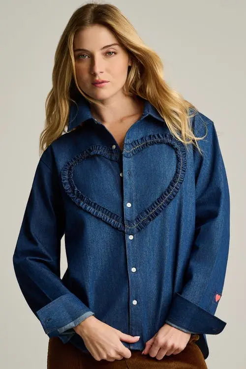 Lisa Todd Ruffled Up Button-up Shirt