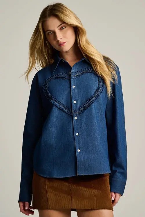 Lisa Todd Ruffled Up Button-up Shirt