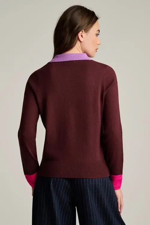 Lisa Todd Cotton-cashmere Contrast Trim Polo
