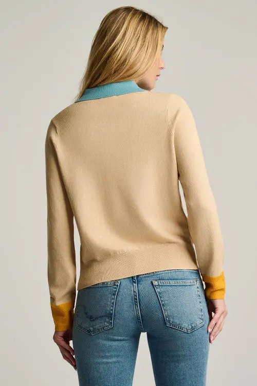 Lisa Todd Pop Posh Cotton Cashmere Polo - Sable