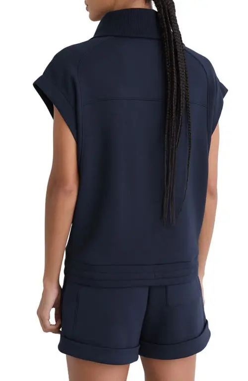 REISS Phoebe Snap Collar Top