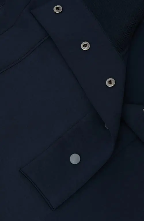 REISS Phoebe Snap Collar Top