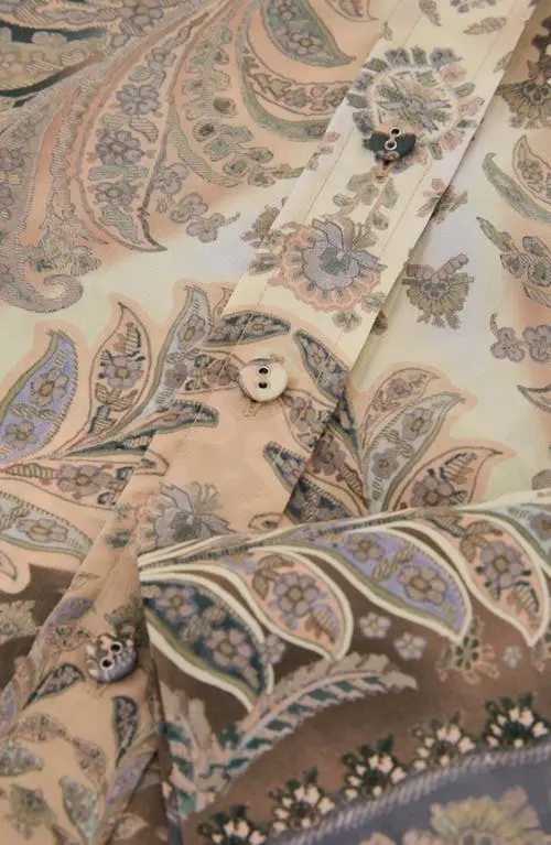 REISS Katiya Paisley Button-up Shirt
