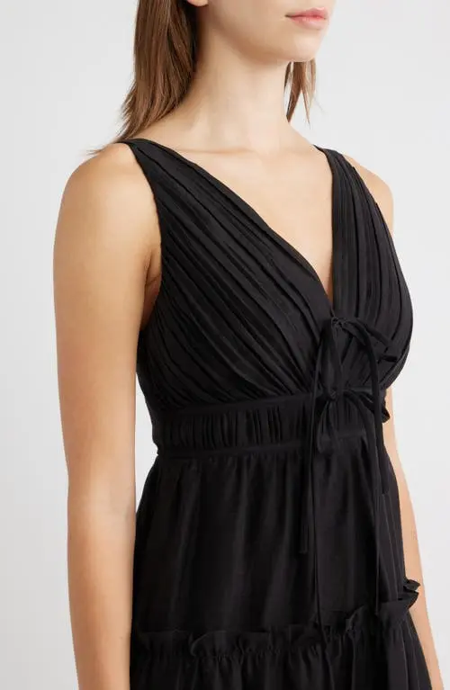 Moon River Fit & Flare Midi Dress