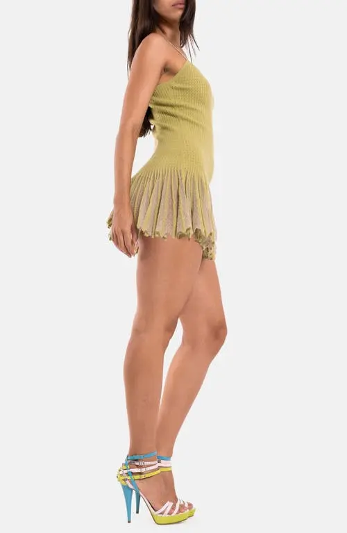 JADED LONDON Pleated Knit Dress