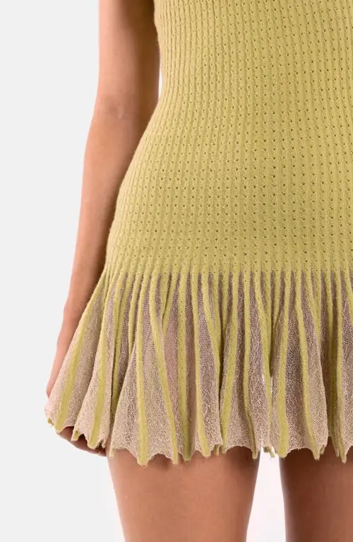 JADED LONDON Pleated Knit Dress