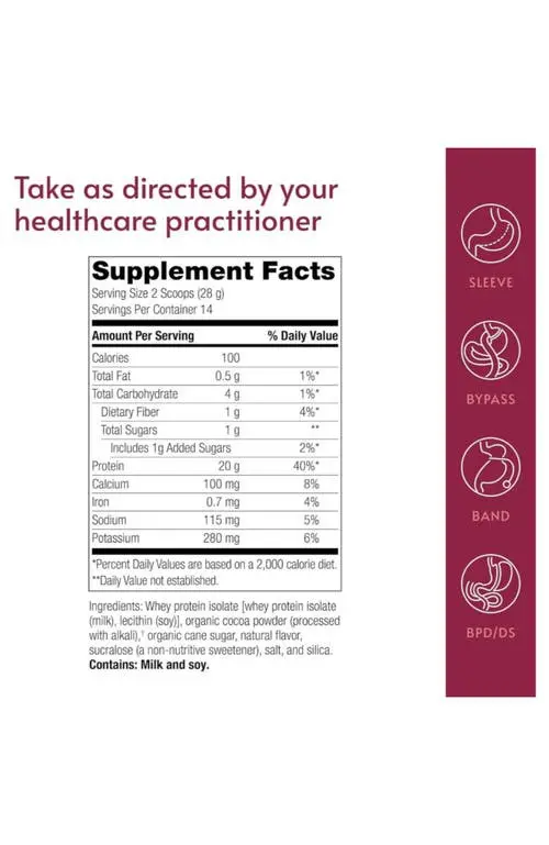 BARIATRIC ADVANTAGE High Protein Chocolate Supplement Mix14 Count