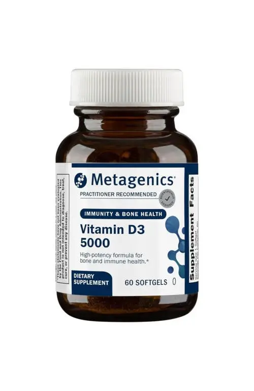 METAGENICS Vitamin D3 5000 Iu High Potency Softgels 60 Count - None