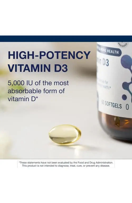 METAGENICS Vitamin D3 5000 Iu High Potency Softgels 60 Count