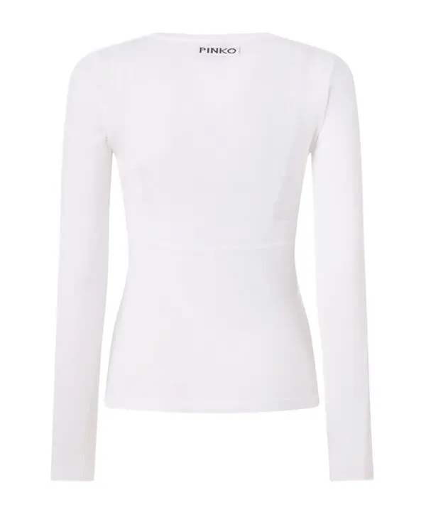 Pinko Bustier Seam V-neck Knitted Top