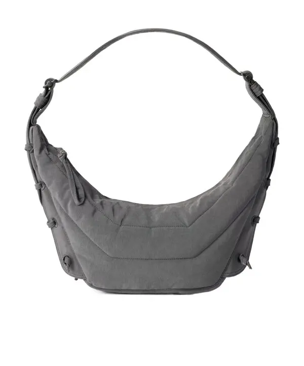LEMAIRE Small Soft Game Bag In Nylon Canvas - Gray-blue