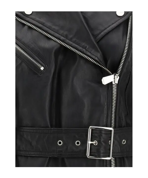 Pinko Leather Biker Vest