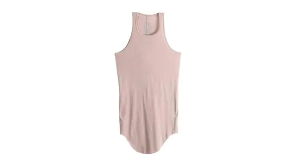 Rick Owens Basic Rib Tank - Rose