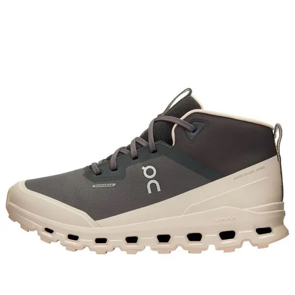 On Cloudroam Waterproof High Top Sneakers - Eclipse/cream