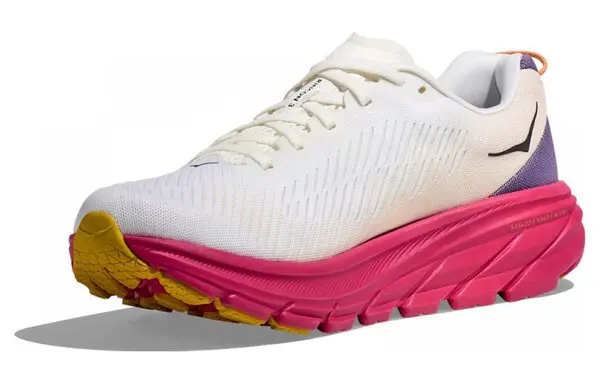 Hoka One One Rincon 3 Athletic Sneakers - Blanc De Blanc/eggnog