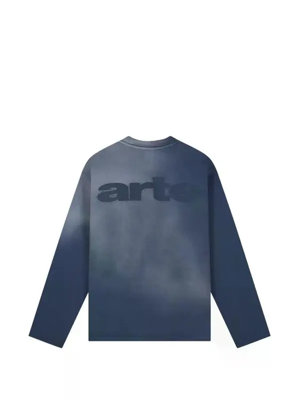 ARTE ANTWERP Logo-print Faded-effect Sweater