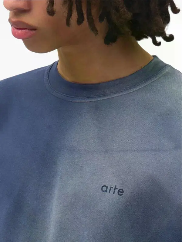 ARTE ANTWERP Logo Print Faded Effect Sweater
