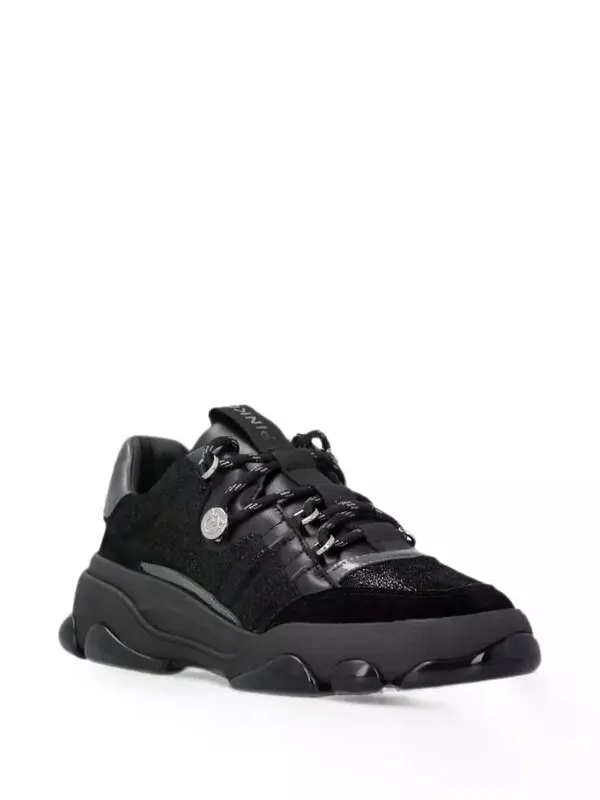 Pinko Glitter-panelled Chunky Sneakers