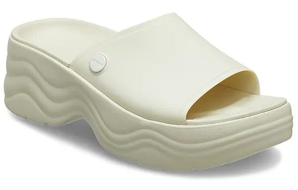 CROCS Skyline Platform Slide - White