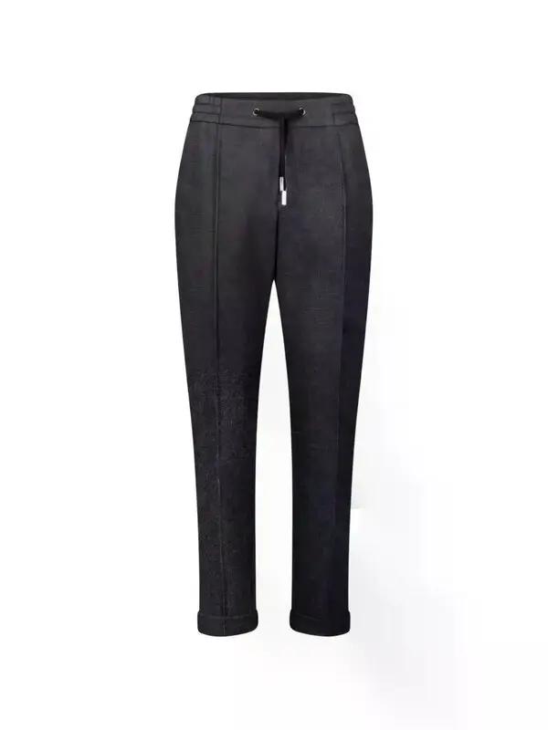 BETTY & CO Drawstring-waist Turn-up Trousers