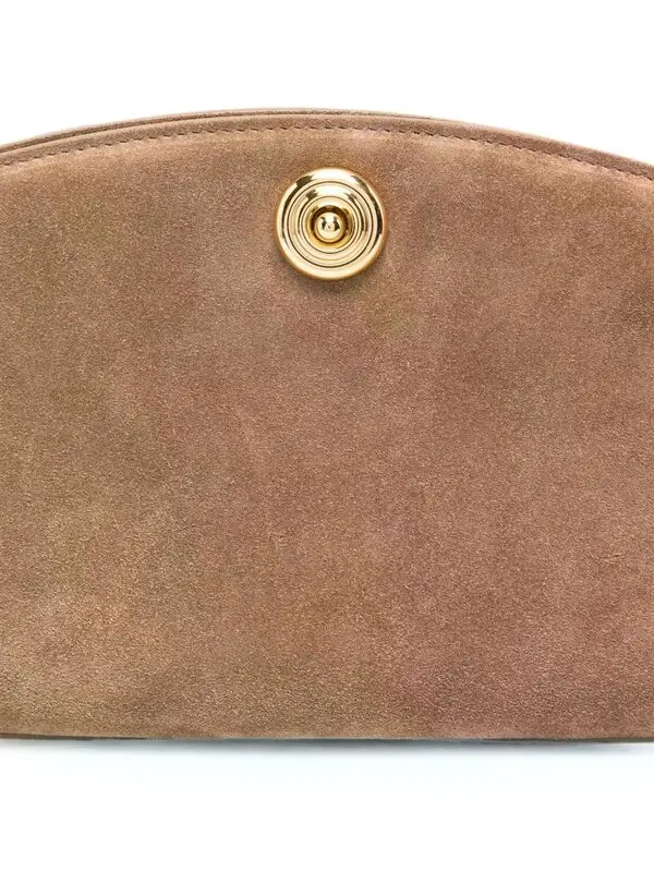 LIFFNER Push-lock Suede Clutch Bag