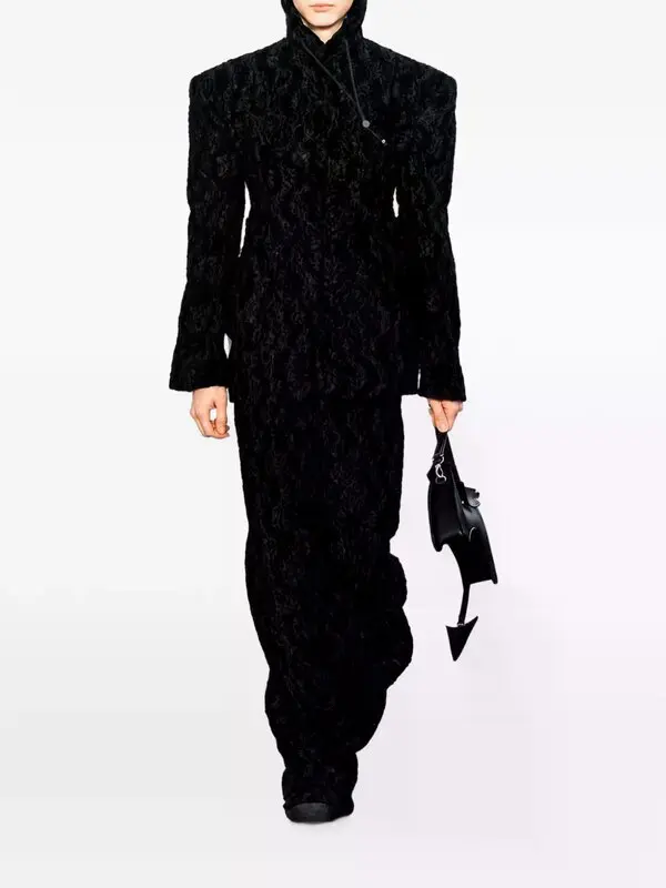 MAITRE PIERRE Textured Straight-leg Trousers