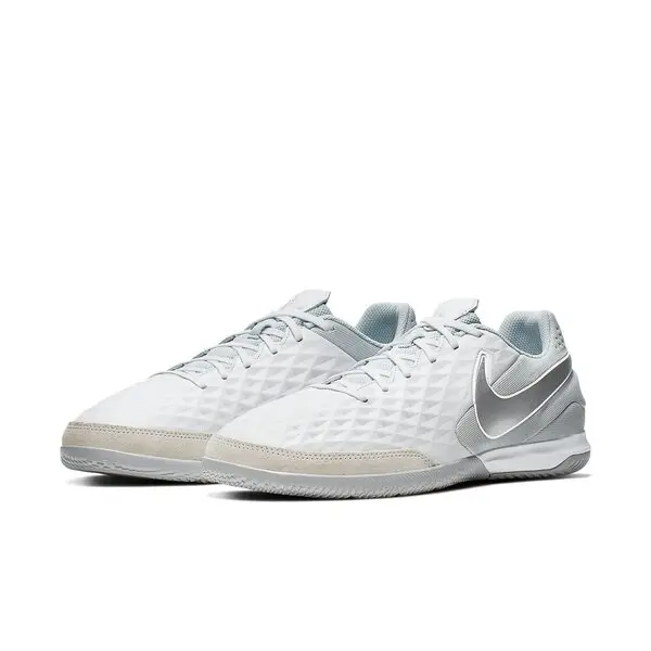 Nike Tiempo Legend 8 Academy Ic Athletic Sneakers - White/chrome/pure Platinum